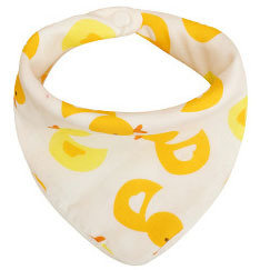 Quick Dry Cotton Baby Triangle Dribble Bibs Multiple Color Super Soft
