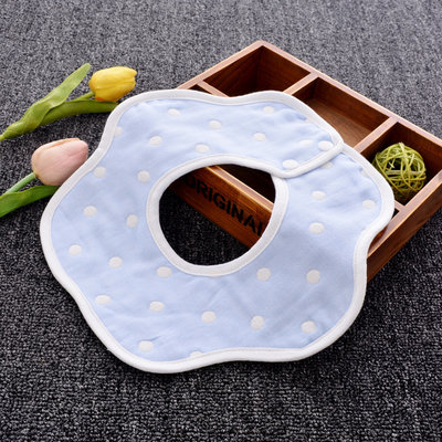 Amazon best-selling baby cartoon cotton bib pure cotton bib newborn reusable soft saliva towel