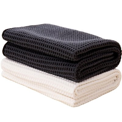 Super Clean Soft Gym Towel  Rectangle Microfiber Waffle Golf Sports Towel
