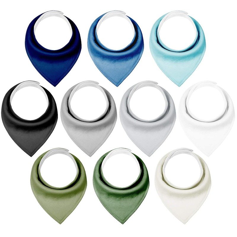 Super QUICK DRY Muslin Absorbent Cotton Fabric Baby Bibs Bandana Cotton Baby Bibs