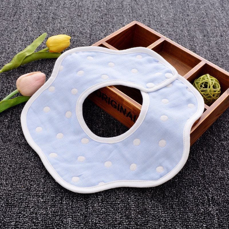 Amazon best-selling baby cartoon cotton bib pure cotton bib newborn reusable soft saliva towel