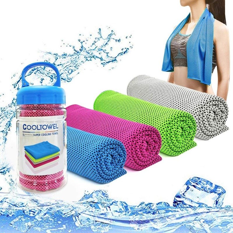Microfiber Sport Sweat Towel Quick Dry PVA Highly Cooling Water Absorbent