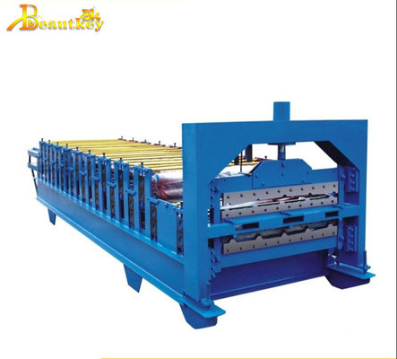 Roof Use Double Layer Corrugated Profile Steel Roofing Sheet RollForming Machine Roof Tile Making Machine Price