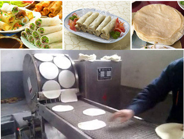 Automatic spring rolls pastry/Samsoa sheet forming machine,Ethiopian injera/crepes forming machine