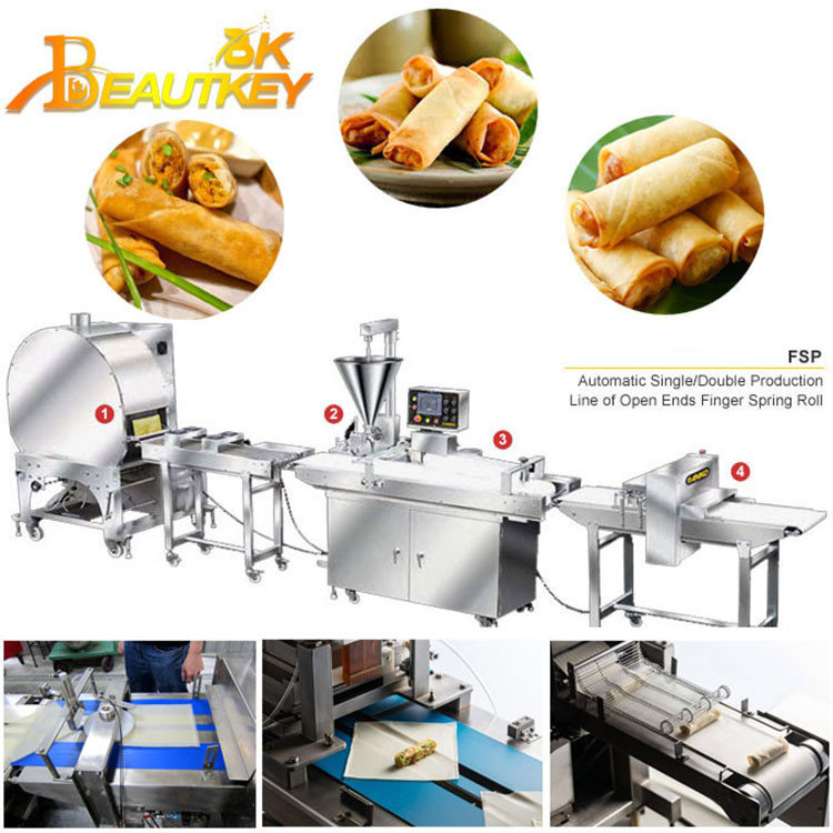 Automatic spring rolls/lumpia Making machine Commercial Spring Roll Production Line equipment