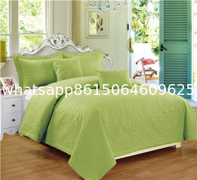Solid Quilts Royal 5pcs Embossed Quilt Set Ultrasonic Quilts Soft Microfiber Fabric