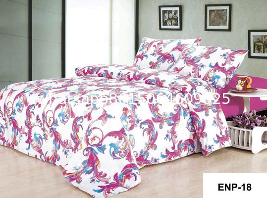 Pigment Printed Sheet Set Cotton Bedding Sheets