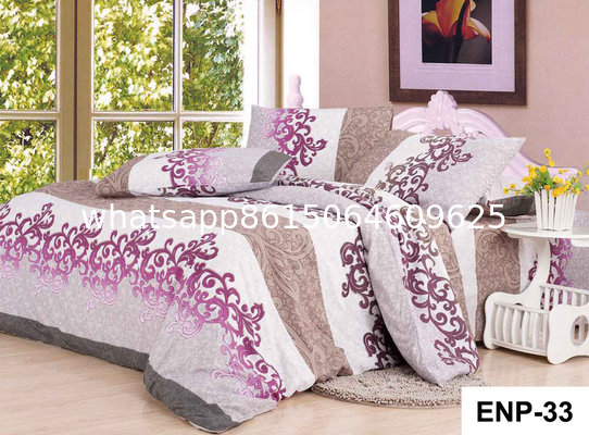 Pigment Printed Microfiber Bedding Set 100% Polyester Microfiber Duvet  Cover