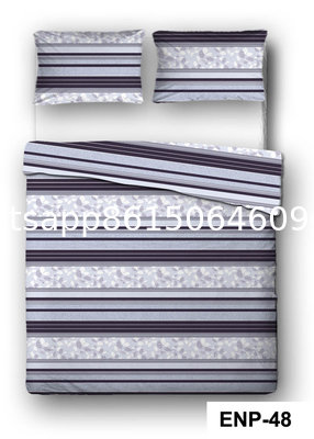 Pigment Printed Duvet Cover Set Microfiber Bedding Set 3pcs 100% Polyester