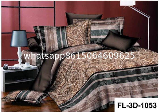 3D Disperse Printed Bedsheet Polyester Sheet Set