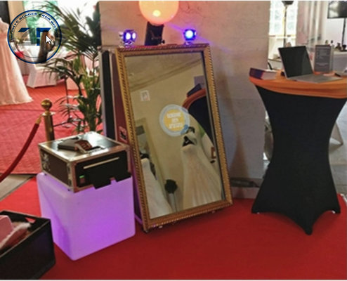 Wide-View Camera Kiosk, Portable Instant Photo Printer, Selfie Machine Kiosk