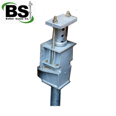 OEM Push pier system with helical piles for Lighting Foundations