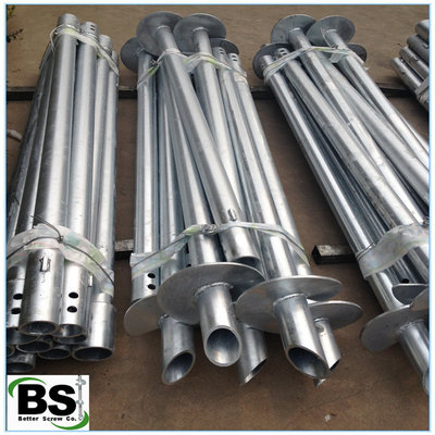 Round Shaft helical anchors are used in compression applications