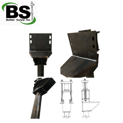 Push pier system with helical piles for Lighting Foundations