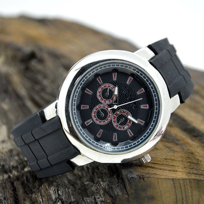 Multifunction Pink Silicone Wrist Watch , Silicone Bracelet Watches