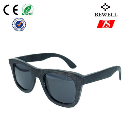 Small 100% Natural Bamboo Wooden Frame Sunglasses , Wood Eyewear
