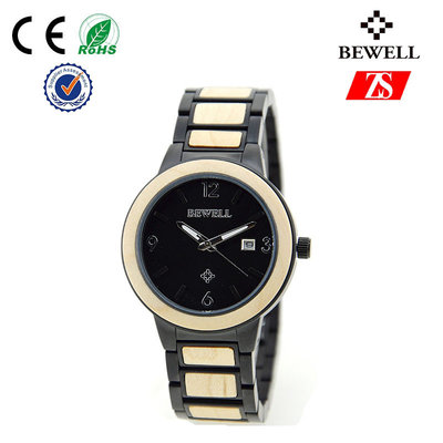 Waterproof  Wood And Steel Watches