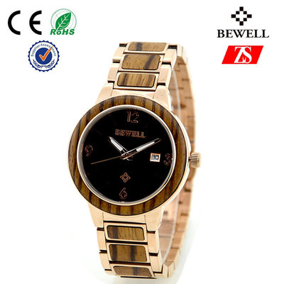 Waterproof  Wood And Steel Watches