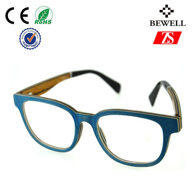 Slimline And Urtal Thin Blue Sandalwood Wood Frame Sunglasses For Girl