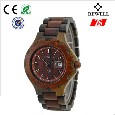 1ATM Waterproof Quartz Wood Watch / Handmade Wooden Watches For Women
