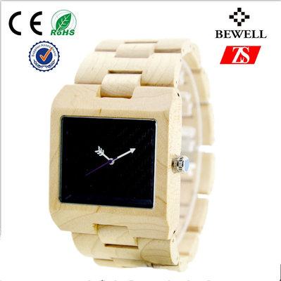 Classic Handmade Bamboo Wrist Watch , Zebra Or Sandal Wood Men Watch