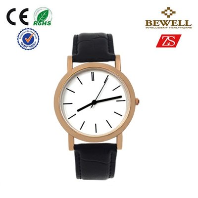 OEM / ODM Alloy Quartz Movt Watches With Purple Leather Band