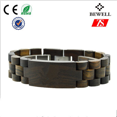 Eco - Friendly Watch Wooden Band , Black Sandalwood Accessories For Women