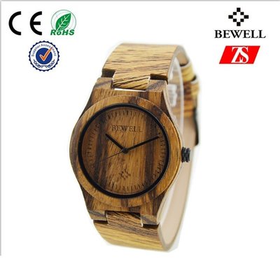 Zebra Wooden Wrist Watch For Man
