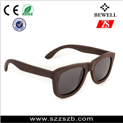 UV 400 Protection  Polarized TAC Lens Custom Design Wooden Sunglasses Spring Hinge