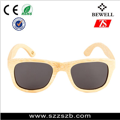 Grey And Orange Polarized TAC lens Wooden Sunglasses Light Frame