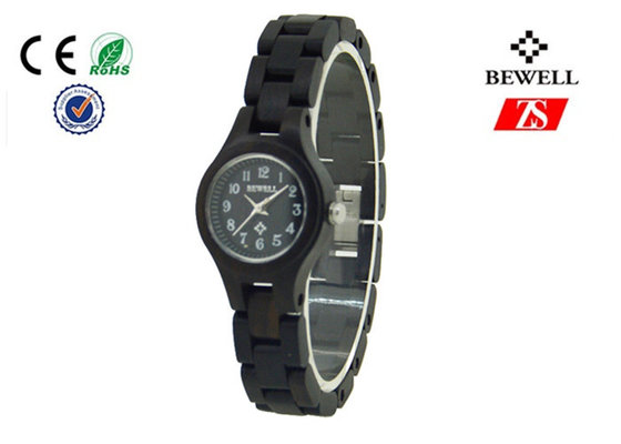 Fashion Ladies Wooden Watches / Wood Case And Band Wooden Womens Watch