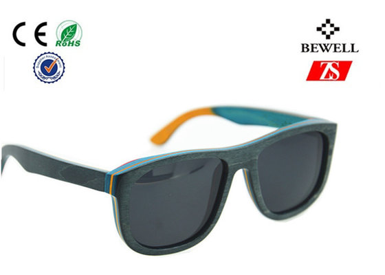 Brown Lens Wood Frames Sunglasses Euro Standard Polarized Sunglass