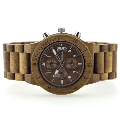 Natural Bamboo Watch Wrist Quartz Bewell Wood Watch For Men