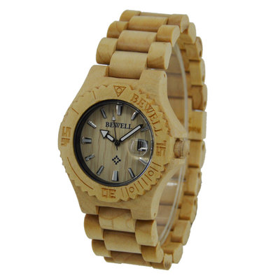 Maple Wooden Wrist Watch For Women , 3 ATM Water Resistant