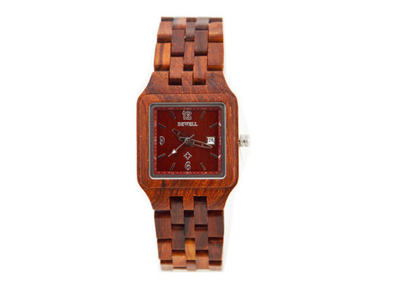Sandalwood And Maple Ladies Wooden Watch Quartz Wood Watch Eco - Friendly