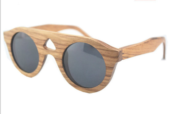 Grey Polarized Lene wooden sun glasses Full Wood Eyeglass