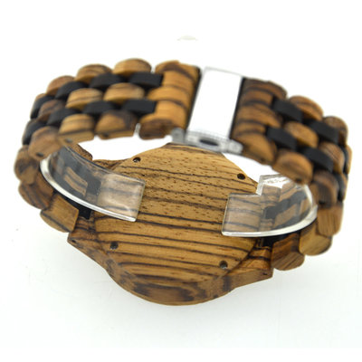 Fashion Zebra Wood Watch Handmade water resistant wood watch