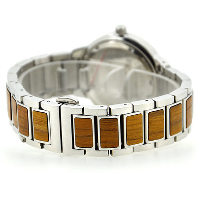 KOA wood and stainless steel watches Butterfly Clasp 5 ATM Waterproof
