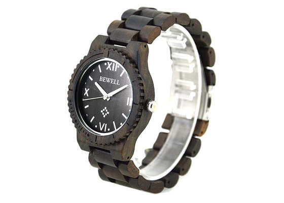 Eco Sandalwood Simple Style Wooden Wrist Watch Logo Customized
