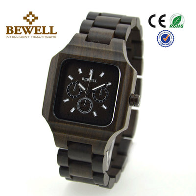Natural Black - Sandalwood Men Wooden Watches , handmade all wood watch