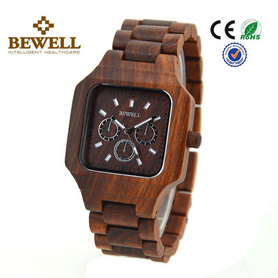Red Sandalwood unique Men Wooden Watches With Japan 2035 Movement