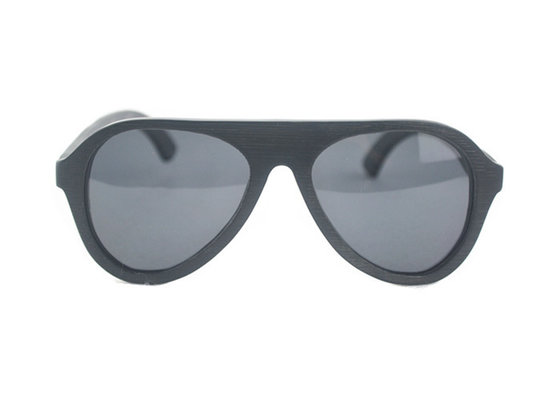 Black Wood Frame Sunglasses Sandalwood , bamboo sunglasses men