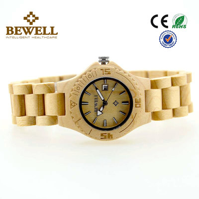 Customized logo Natural wooden womens watch , Premium Maple Material