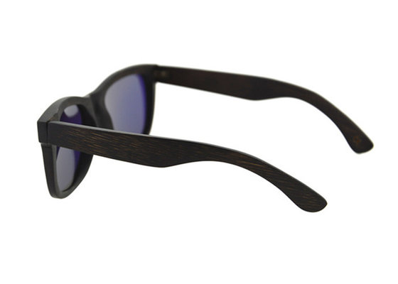 Bamboo Frame And Temple wood sunglasses men UV 400 Revo Yellow Lense