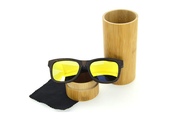Women eco friendly sunglasses with wooden frames for Gift Promotion