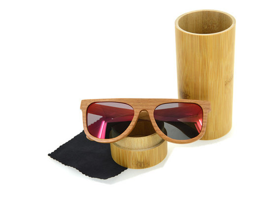 Polarized Wooden Bamboo Sunglasses For Men / Women Eco - Friendly