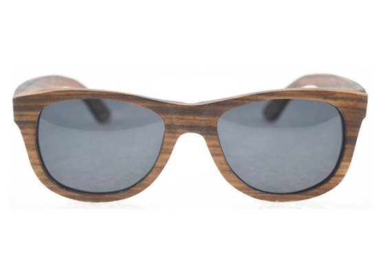 Uv400 Natural Wood Frame Sunglasses / Zebra Wood Sunglasses Polarized Lens