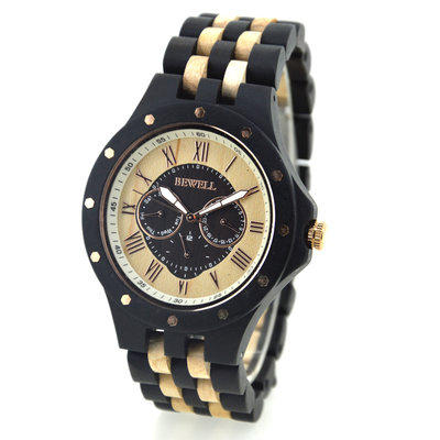 Handcrafted Quartz Wood Watch with oem wood watch with miyota japanese movement