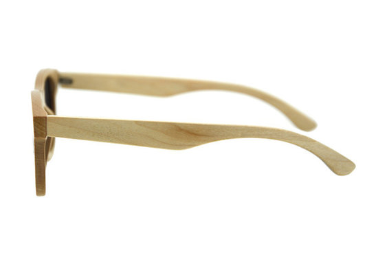 Waterproof Mens Wood Sunglasses With 100 % Natural Material , CE FDA Certificate
