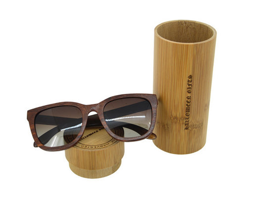 Eyewear Wood Frame Sunglasses / Fashion Red Sandalwood Sunglases Custom Logo